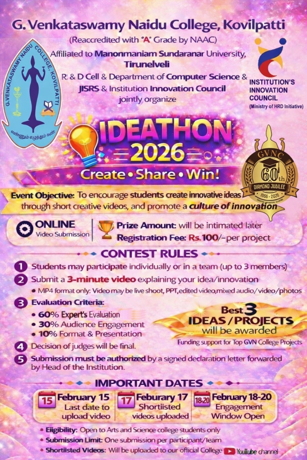 IDEATHON 2026 | Project Video Submission